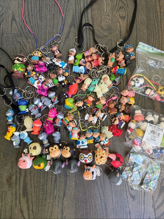 Other | 10 Collectible Keychains 15 Rubber 3d Key Chains Backpack Prize ...
